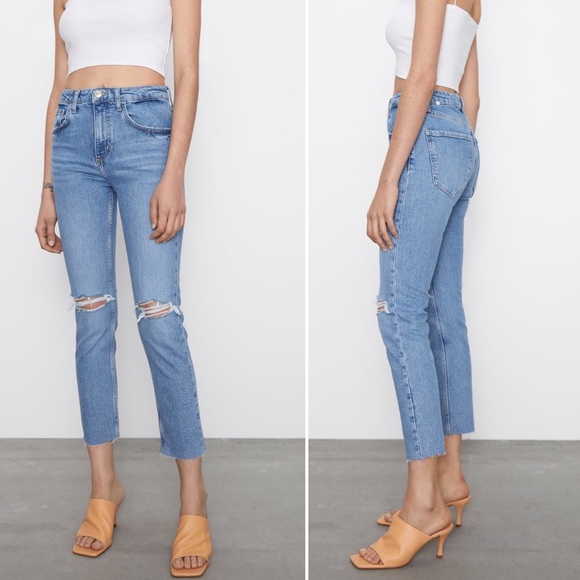 Zara | Jeans | Zara Ripped Jeans Nwt | Poshmark